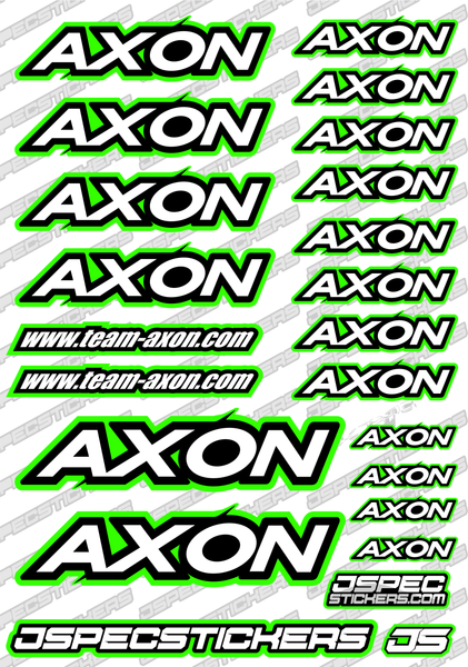 AXON RC STICKER SHEET A5 'RK EDITION' – Jspec Stickers