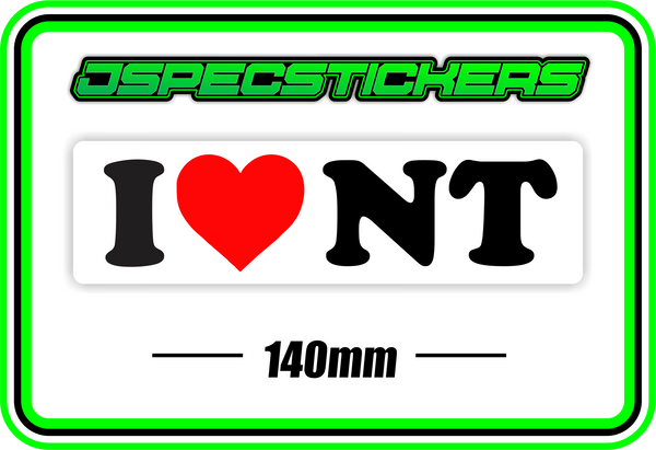 I LOVE NT BUMPER STICKER – Jspec Stickers