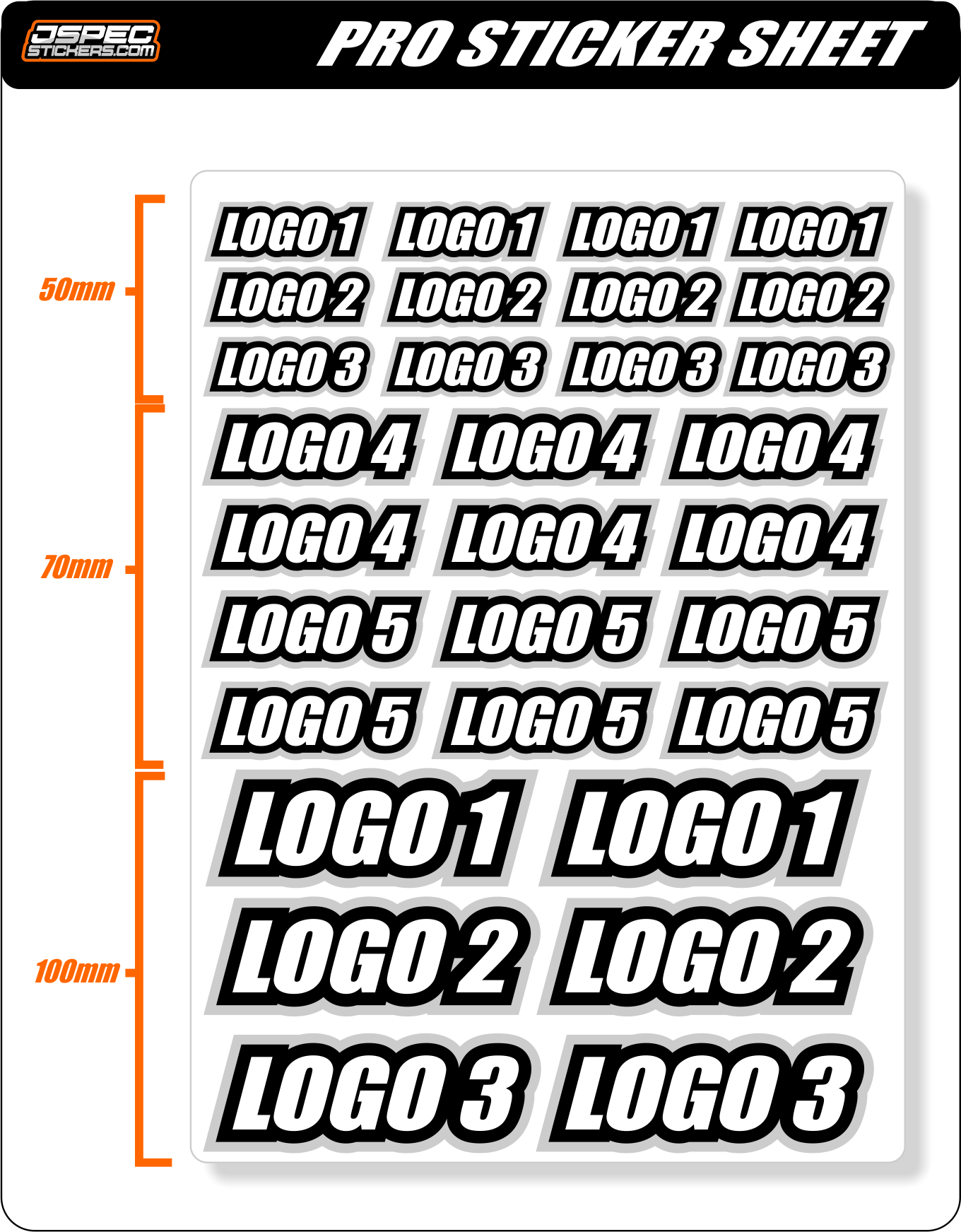 RK EDITION CUSTOM PRO STICKER SHEET – Jspec Stickers