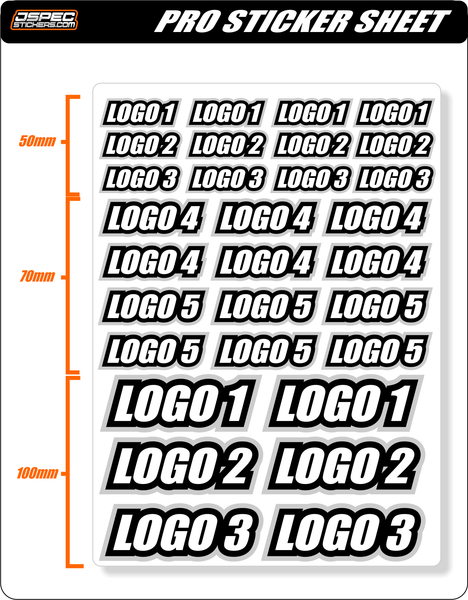 RK EDITION CUSTOM PRO STICKER SHEET – Jspec Stickers