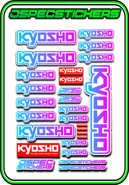 KYOSHO STICKER SHEET A5 – Jspec Stickers