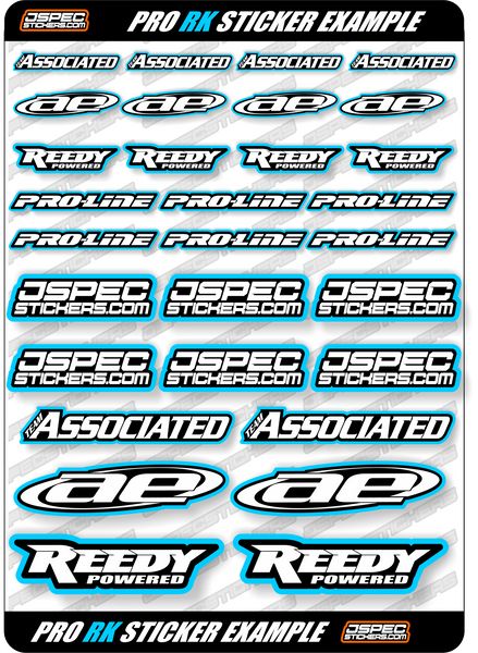 RK EDITION CUSTOM PRO STICKER SHEET – Jspec Stickers